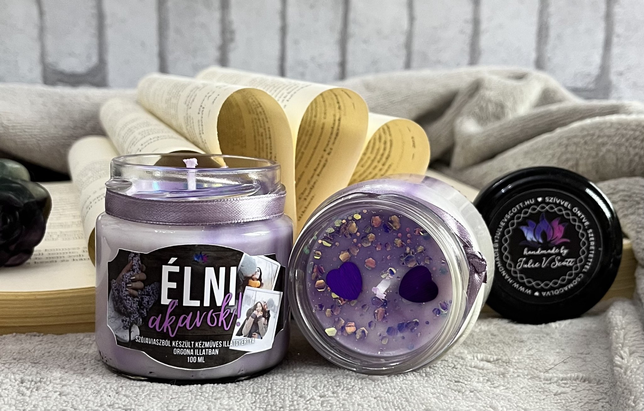Élni akarok! – Rácz-Stefán Tibor szójaviasz gyertya – handmadebyjulievscott.hu